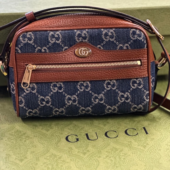 Gucci | Bags | Gucci Gg Denim Camera Bag | Poshmark